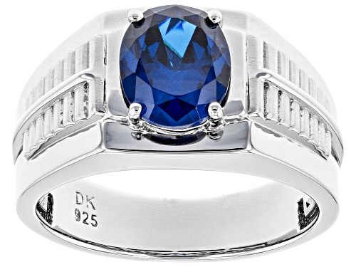Bella Luce 4.40ctw Esotica Tanzanite Simulant Rhodium Over Sterling Silver Mens Ring Size 10 JTV Auctions