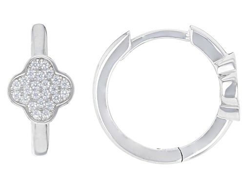 Bella Luce® 0.43ctw White Diamond Simulant Rhodium Over Sterling Silver ...