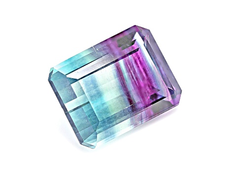 Bi-Color Fluorite 19x14mm Emerald Cut 22.50ct - 123WNA | JTV
