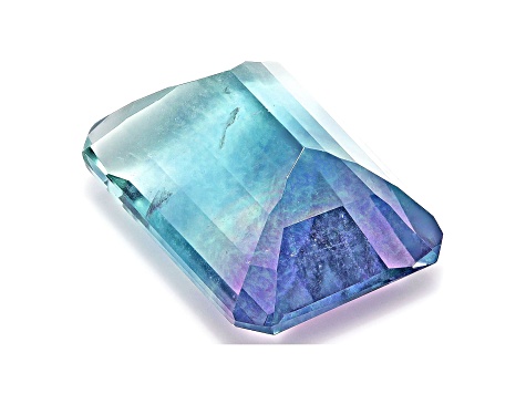 Bi-Color Fluorite Emerald Cut 15.50ct - 127ZGA | JTV