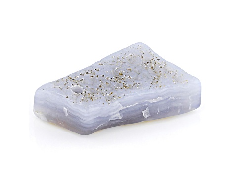 Turkish Botryoidal Blue Chalcedony 28.5x19.5mm Free-Form Cabochon Focal ...