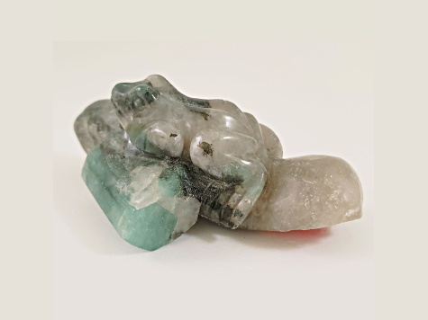 Brazilian Emerald Frog Carving 7.0x3.4cm - 16ZDYA | JTV