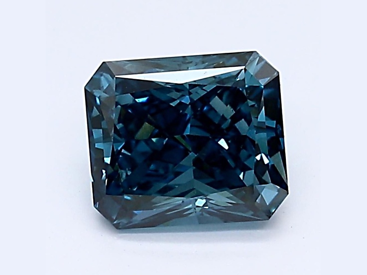 1.17ct Deep Blue Radiant Cut Lab-Grown Diamond VS2 Clarity IGI ...