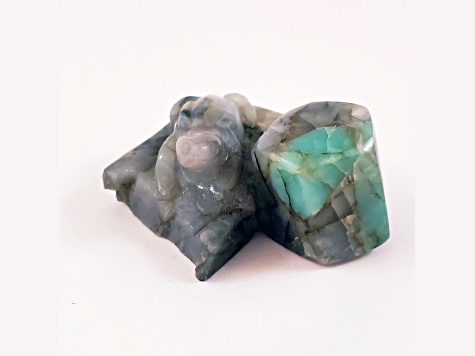 Brazilian Emerald Frog Carving 4.4x3.6cm - 191GSA | JTV