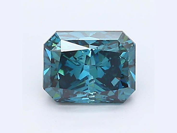 1.10ct Dark Blue Radiant Cut Lab-Grown Diamond SI2 Clarity IGI ...