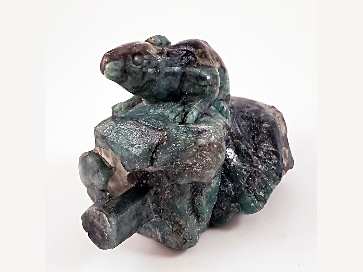 Brazilian Emerald Rabbit Carving 8x6cm - 19GSTA | JTV
