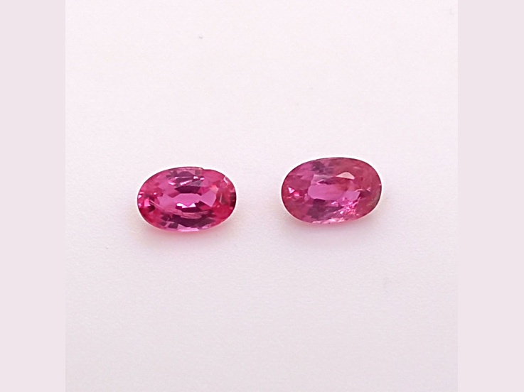 Ruby Unheated 6x4mm Oval Matched Pair 1.14ctw - 19Q5DA | JTV