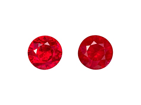 Ruby 4.3mm Round Matched Pair 0.74ctw - 1MZY4A | JTV