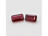 Ruby 11.4x6.8mm Emerald Cut Matched Pair 8.04ctw - 1XKHBA | JTV