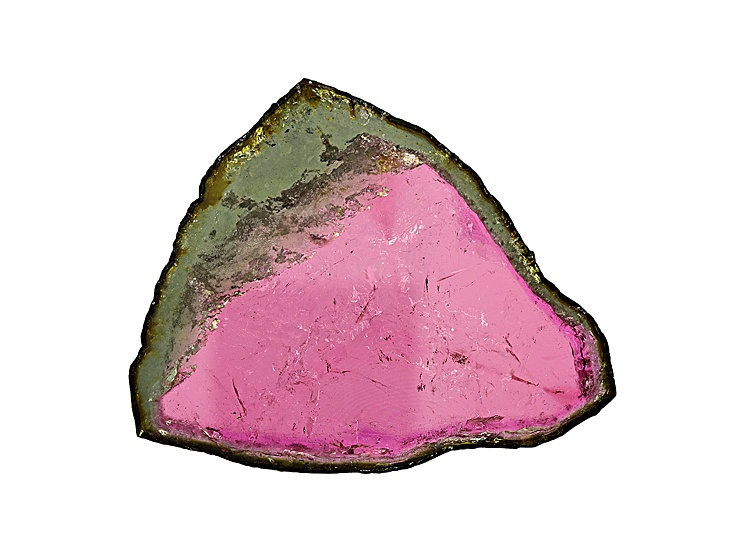 Watermelon Tourmaline Free Form Slice 45.00ct - TW069 | JTV