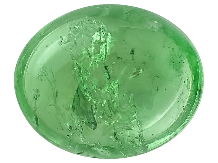 Garnet Mint Grossular Fluorescent 11x9mm Oval Cabochon 5.50ct - VRV339 ...