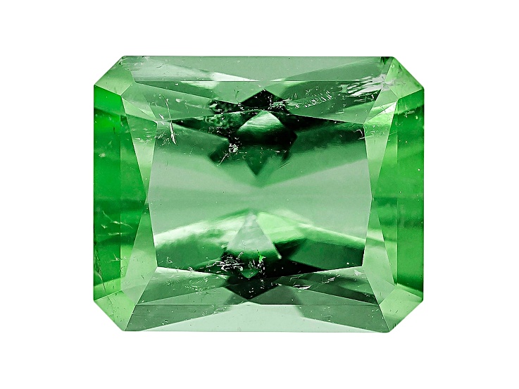 Green Tourmaline 7.47x6.29mm Rectangular Octagonal Radiant Cut 1.68ct ...