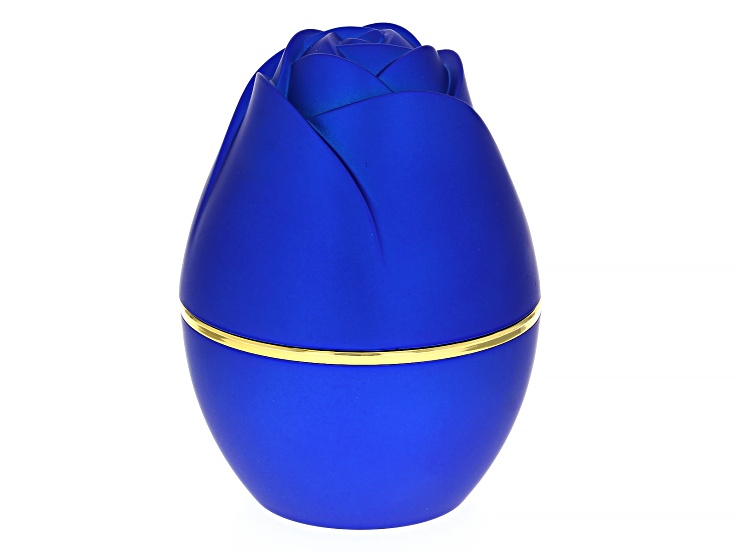 Blue Rose Shaped Ring Gift Box with LED light - ACC135E | JTV