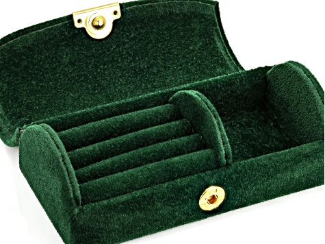 Green Velvet Travel Size Jewelry Case - ACC148A | JTV
