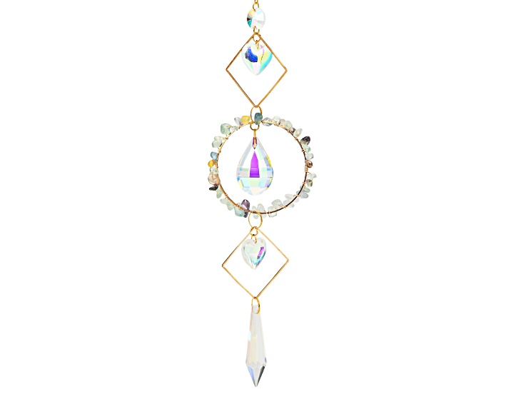 Fluorite & Crystal Suncatcher - HDC133A | JTV