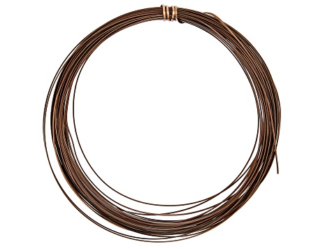 Pre-Owned 21 Gauge Half Round Wire in Antiqued Copper Appx 7 Yards ...