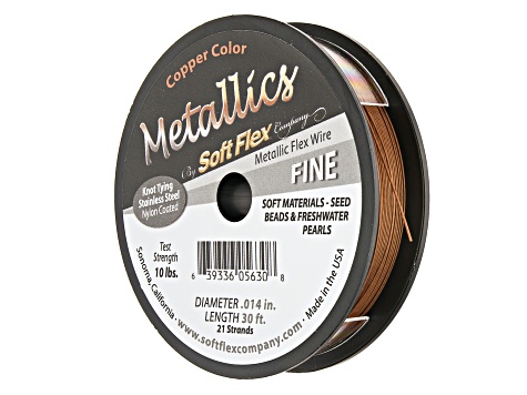 Pre-Owned Soft Flex Bead Stringing Wire in Copper Color, Appx .014 ...