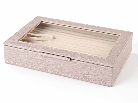 WOLF Medium Ring Box with Window and LusterLoc (TM) in Stone - WJB127R ...