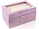 WOLF Medium 3-Tier Jewelry Box with Window and LusterLoc (TM) in ...