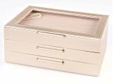 WOLF Medium 3-Tier Jewelry Box with Window and LusterLoc (TM) in ...