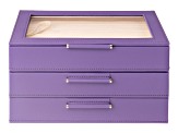WOLF Medium 3-Tier Jewelry Box with Window and LusterLoc (TM) in ...