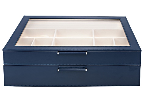 WOLF 2-Tier Jewelry Box with Window, Bangle Drawer, and LusterLoc (TM ...