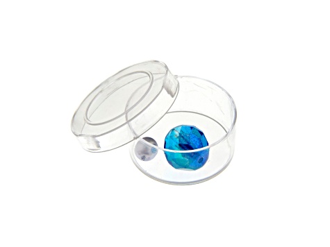 12 Pieces Mini Round Plastic Jewelry Storage Organizer Clear Containers ...