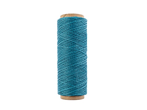 Gudebrod 0.38mm Turquoise Color 3ply Waxed Beading Thread 500ft ...