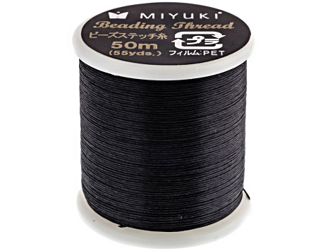 Miyuki Size B Black Nylon Beading Thread 50m - 1277NL | JTV
