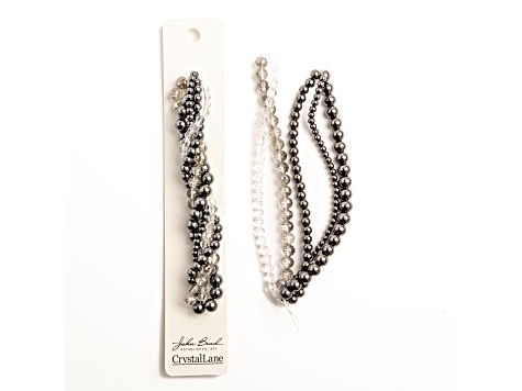 Crystal Lane DIY Black Magic Grey 5 Twisted Bead Strands - 12F33AI | JTV
