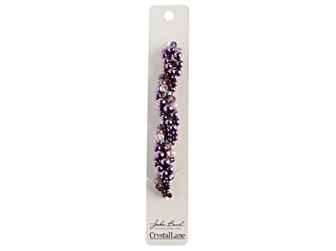 Crystal Lane DIY Wisteria Purple 5 Twisted Bead Strands - 12F33G | JTV