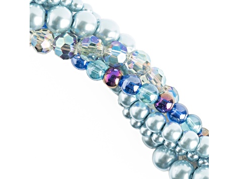 Crystal Lane DIY Gentian Blue 5 Twisted Bead Strands - 12F33I | JTV
