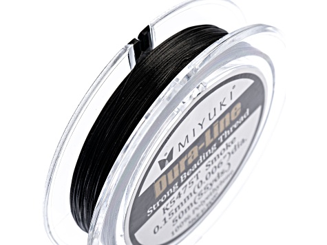 Miyuki Dura-Line 0.15mm Black Beading Thread 50m - 12J3VA | JTV