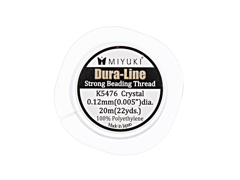 Miyuki Dura-Line 0.12mm Clear Beading Thread 20m - 12RR2A | JTV