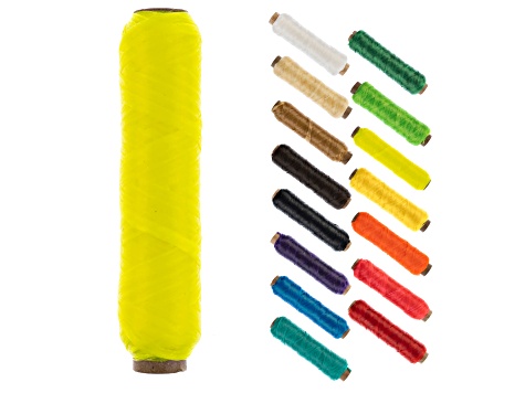 Gudebrod Bobbin Neon Yellow Artificial Sinew Thread 20 Yards - 1426CL | JTV