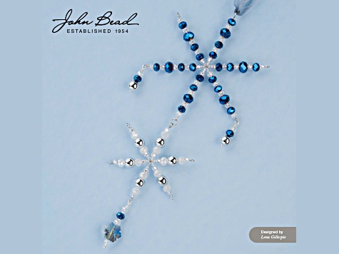 John Bead 9in 21 Gauge Silver Snowflake Wire Frame 5 Pieces - 14CZ1A | JTV