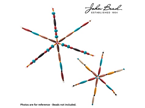 John Bead 9in 21 Gauge Silver Snowflake Wire Frame 5 Pieces - 14CZ1A | JTV