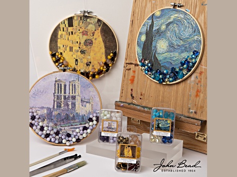 John Bead Masterpiece Collection Allegorical Figure Theme Glass Mix ...