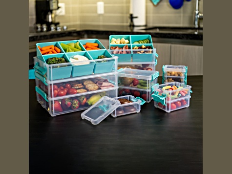 Joy Filled Storage 3 Stackable Clear Plastic Storage Containers with ...