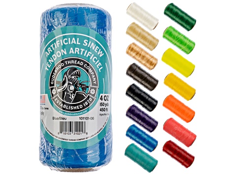 Gudebrod Blue Artificial Sinew Thread 150 Yards - 1704DF | JTV