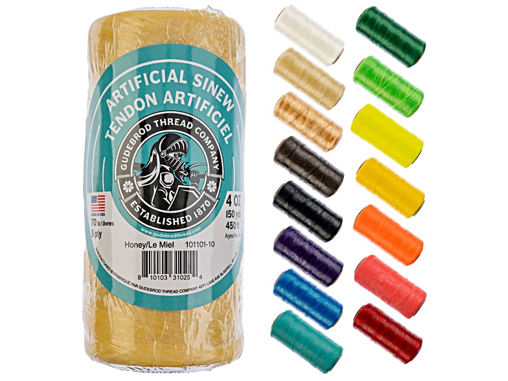 Gudebrod Honey Artificial Sinew Thread 150 Yards - 1704DJ | JTV