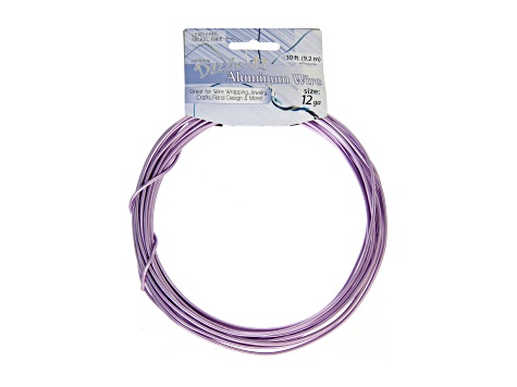 John Bead 12 Guage Purple Jewelry Aluminum Wire 30ft - 19086L | JTV