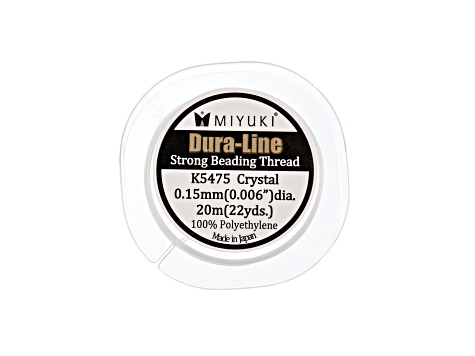 Miyuki Dura-Line 0.15mm Clear Beading Thread 20m - 1C3MFA | JTV