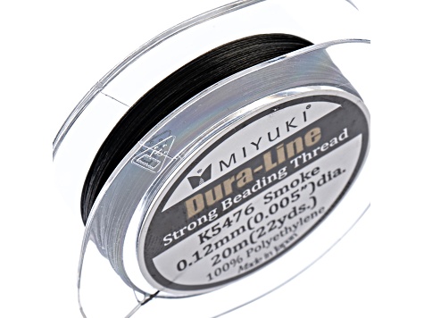 Miyuki Dura-Line 0.12mm Black Beading Thread 20m - 1CCZWA | JTV