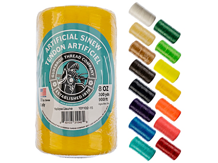 Gudebord Yellow Artificial Sinew Thread 300 Yards - 1DKD4O | JTV
