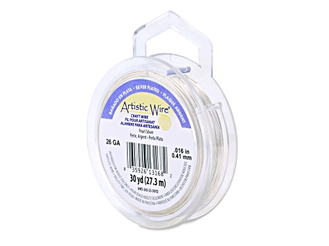 Artistic Wire, 26 ga, Silver Plated Tarnish Resistant Colored Copper ...