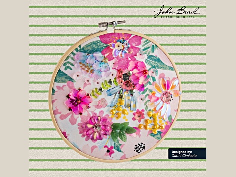 Crystal Lane DIY 8x14mm Crystal AB Teardrop Leaf 7" Glass Garden Bead ...