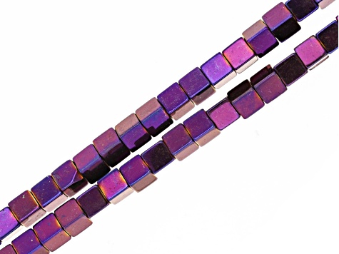 Multi-color Hematine Cube Bead Strand Set of 20 - JLW13177 | JTV