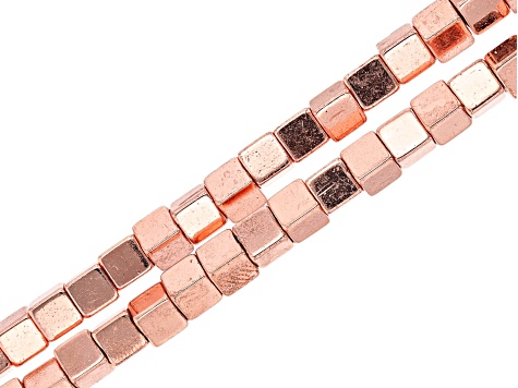 Multi-color Hematine Cube Bead Strand Set of 20 - JLW13177 | JTV