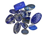 Lapis Lazuli Grooved Cabochon Assorted Size and Shape 1/4lb Mix ...